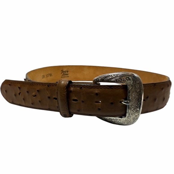 Tony Lama | Accessories | Tony Lama Mens Leather Ostrich Belt Size 28 ...